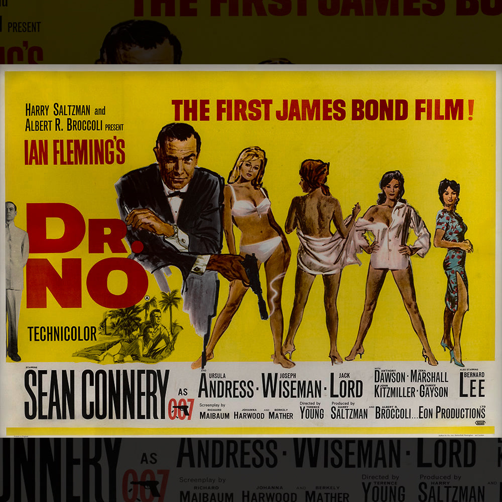 DR. NO | 1962, rare original movie poster, linen-backed. – Bayliss Rare Books Limited ...