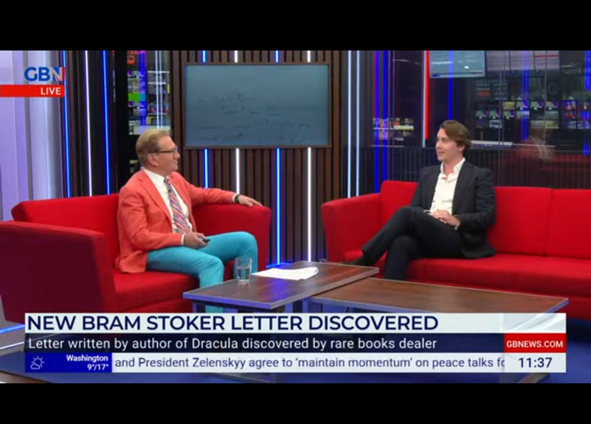 Oliver Bayliss Live on TV with Michael Portillo! – Bayliss Rare Books