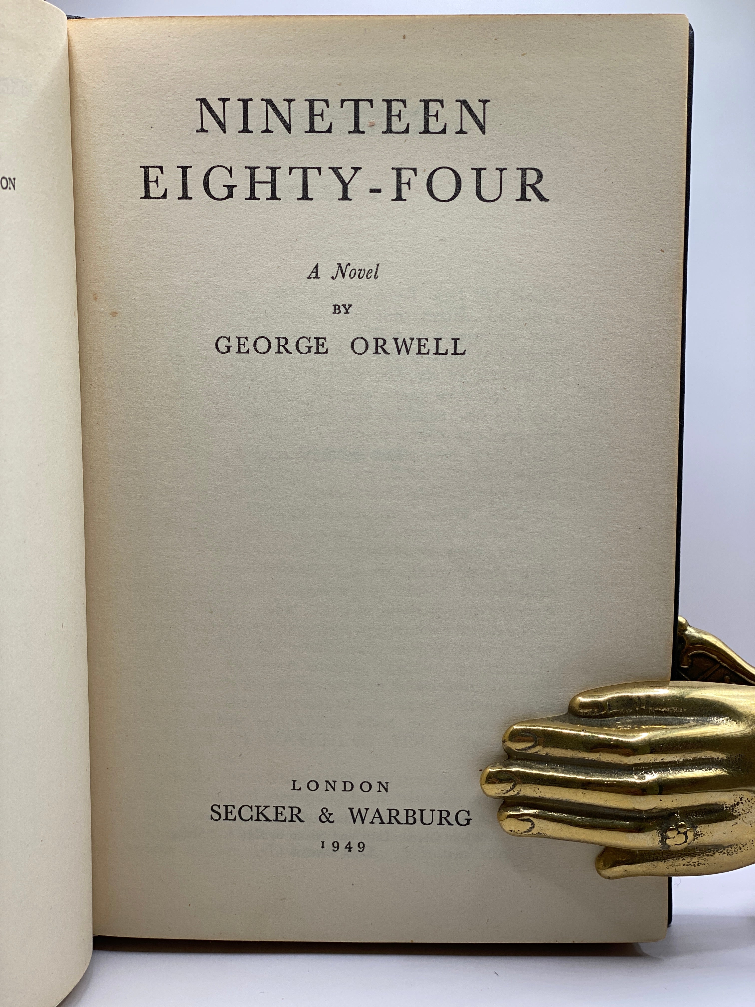 NINETEEN EIGHTY-FOUR (1984) | 1949, First Edition, First Impression, F – Bayliss Rare Books ...