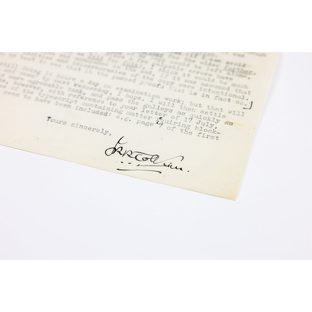 The famous Galley Proof ‘snorter’ letter | 24th July 1953, original To ...
