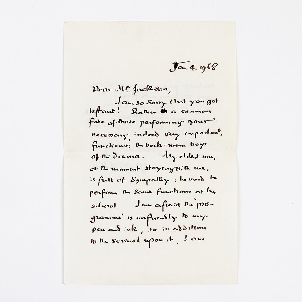 Letter to Ken Jackson concerning a production of The Hobbit | Jan 4th ...