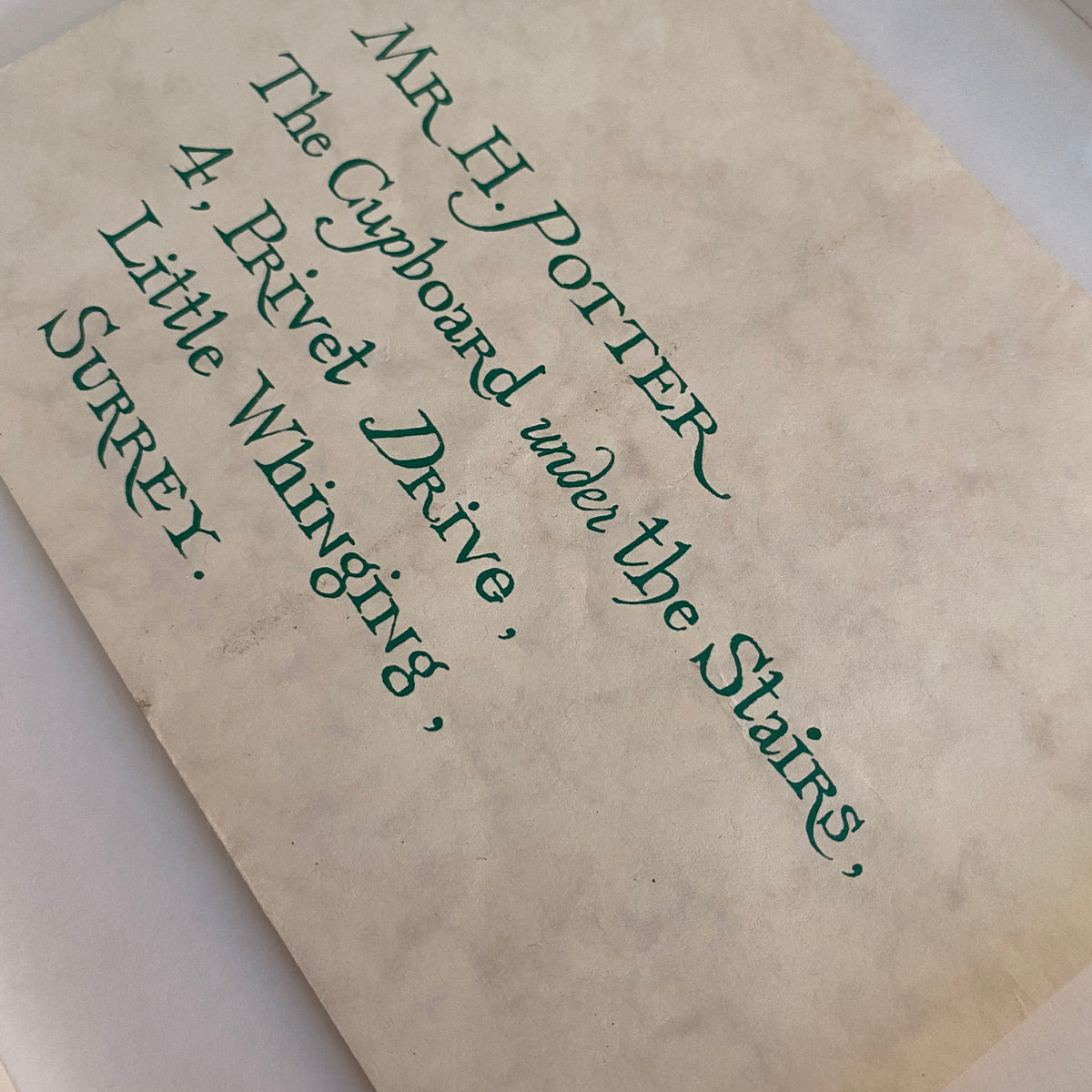 Hogwarts Acceptance Letter | 2001, original movie prop used in Harry P ...