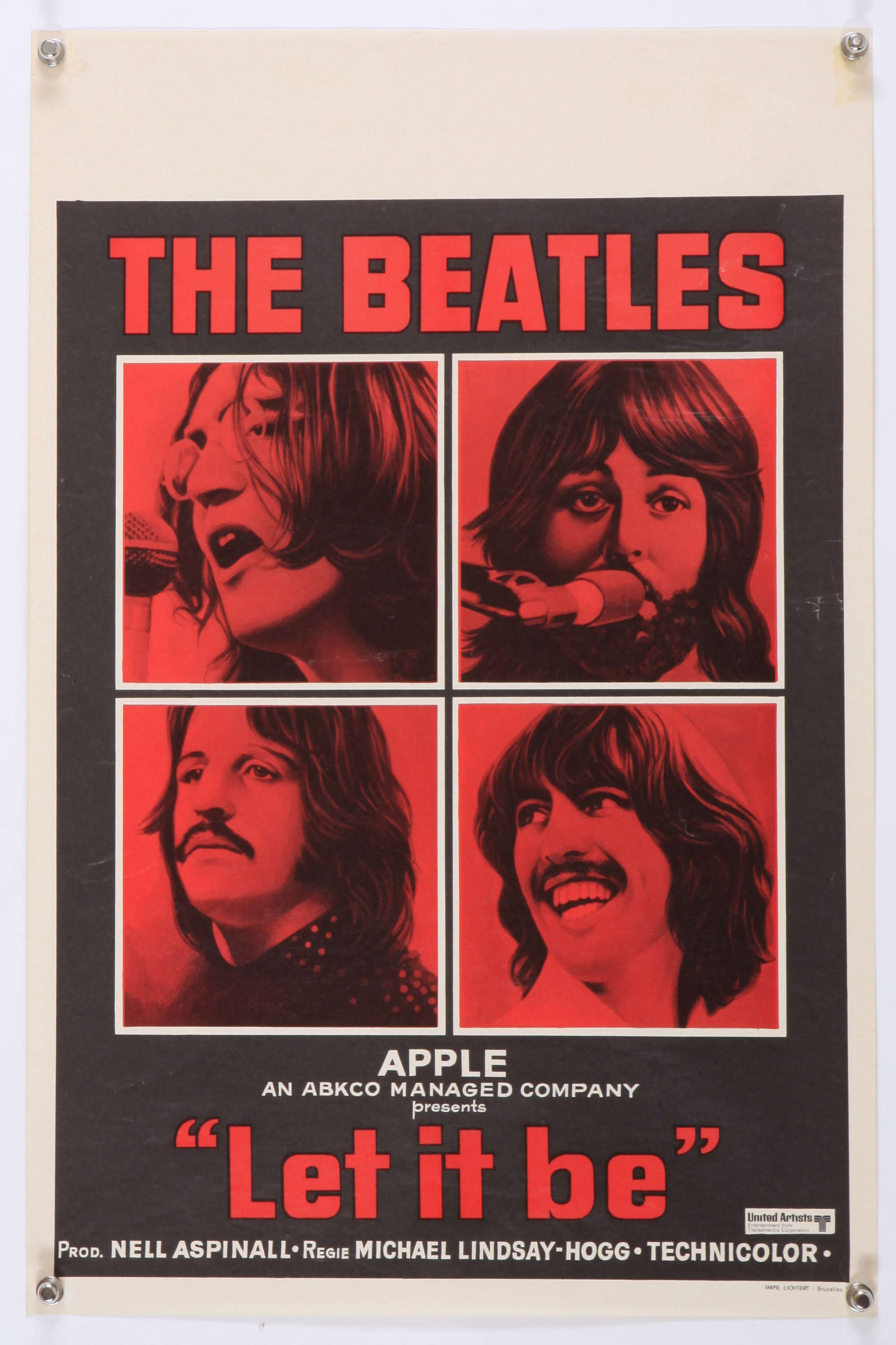 The Beatles Let It Be | 1970, original movie poster, framed. – Bayliss ...