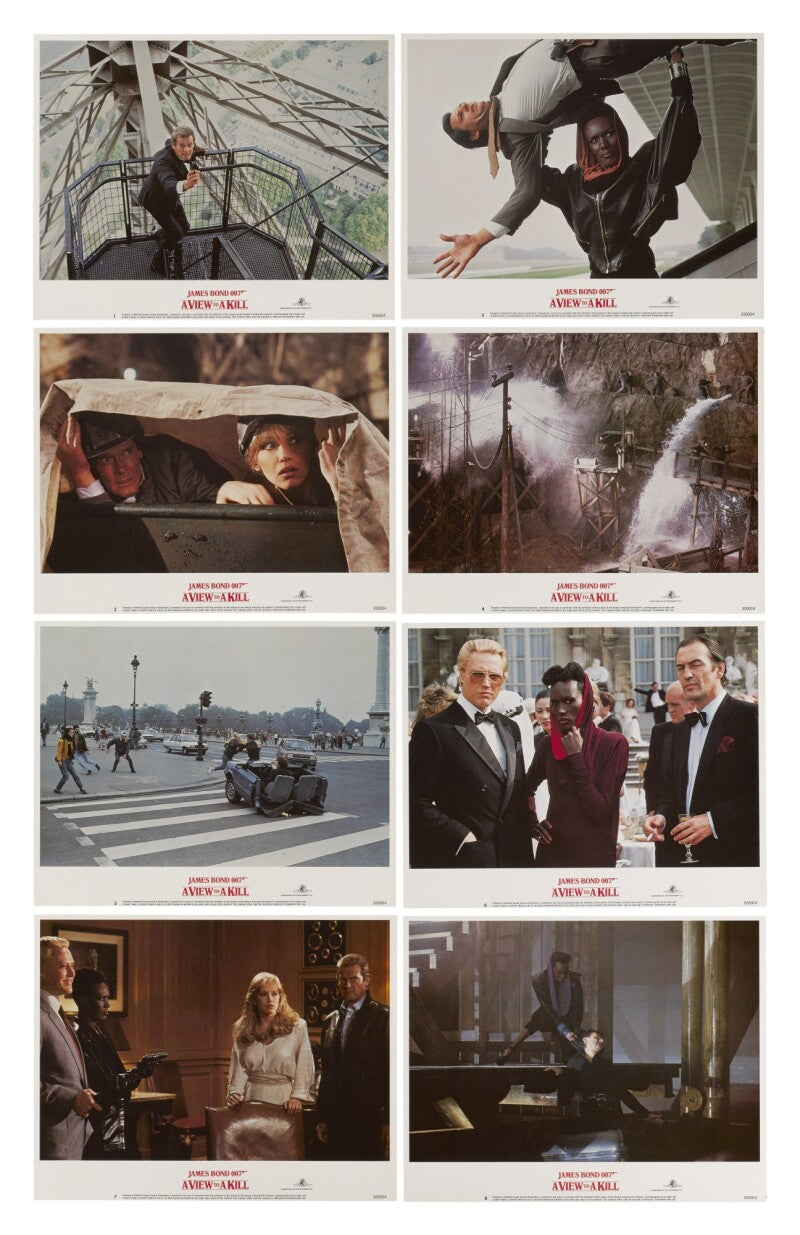 A View to a Kill | 1985, set of 8 original lobby cards. – Bayliss Rare Books Limited. Registered ...